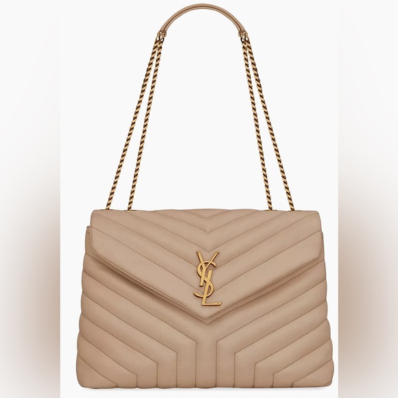 Yves Saint Laurent | Bags | Yves Saint Laurent Beige Loulou Medium ...